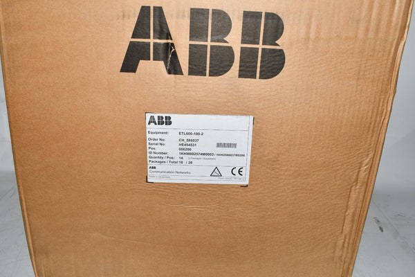 NEW ABB ETL600-100-2 Universal Digital Power Line Carrier 2 Boxes 1KHW ...