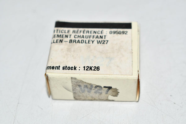 NEW Allen Bradley W27 Overload Relay Heater Element – VB Industrial Supply