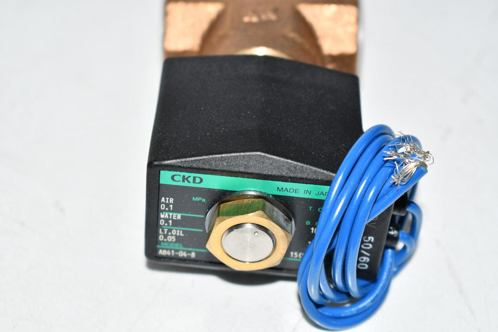 NEW CKD AB41-04-8-AC100V Solenoid Valve Direct Acting Type, 2-Port Ele