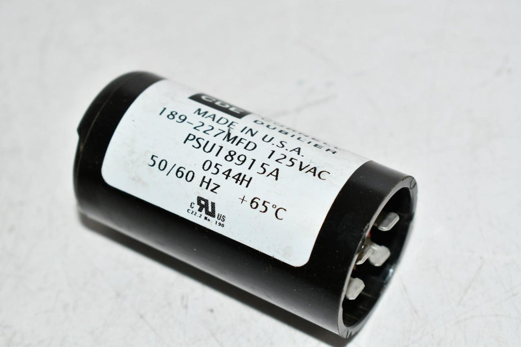 NEW Cornell Dubilier PSU18915A Motor Start Capacitors 189-227uF 110/12