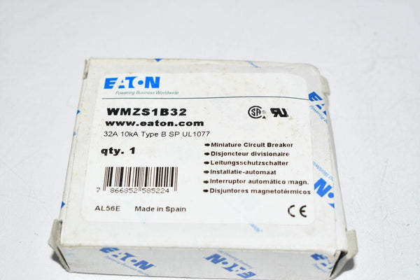 NEW Eaton Cutler-Hammer WMZS1B32 Miniature Circuit Breaker 32A 10kA Ty ...