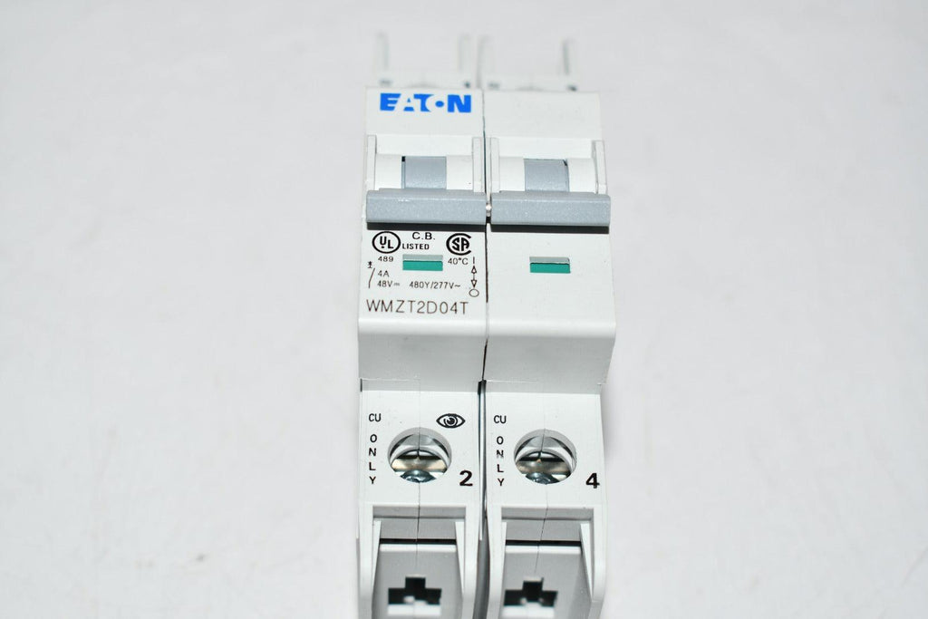 NEW Eaton WMZT2D04T Circuit Breaker 4AMP 2POLE 2 77V480Y DIN RAIL