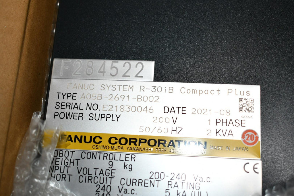 NEW FANUC SR-6iA SCARA Robot 6KG 6500mm Reach 4 Axis A05B-2691-B002 Co ...