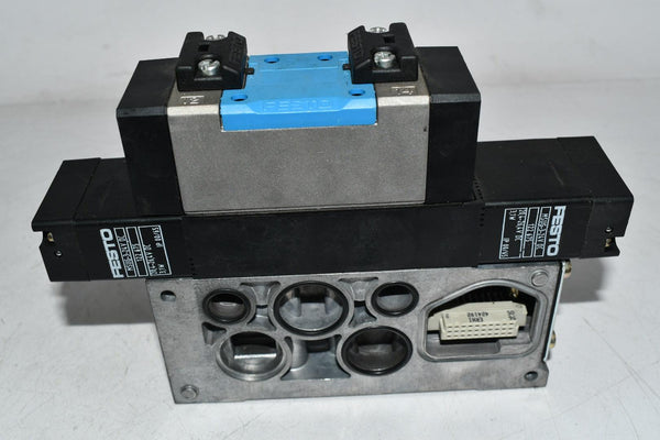 NEW Festo VL-5/3B-D-1-C Pneumatic Solenoid Valve 24 VDC Coil MUHx2-ZP ...