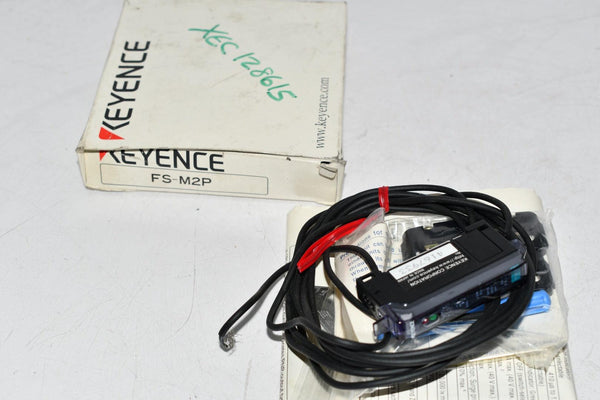 NEW Keyence FS-M2P Fiberoptic Sensor, Fiber Amplifier, Cable, Expansio