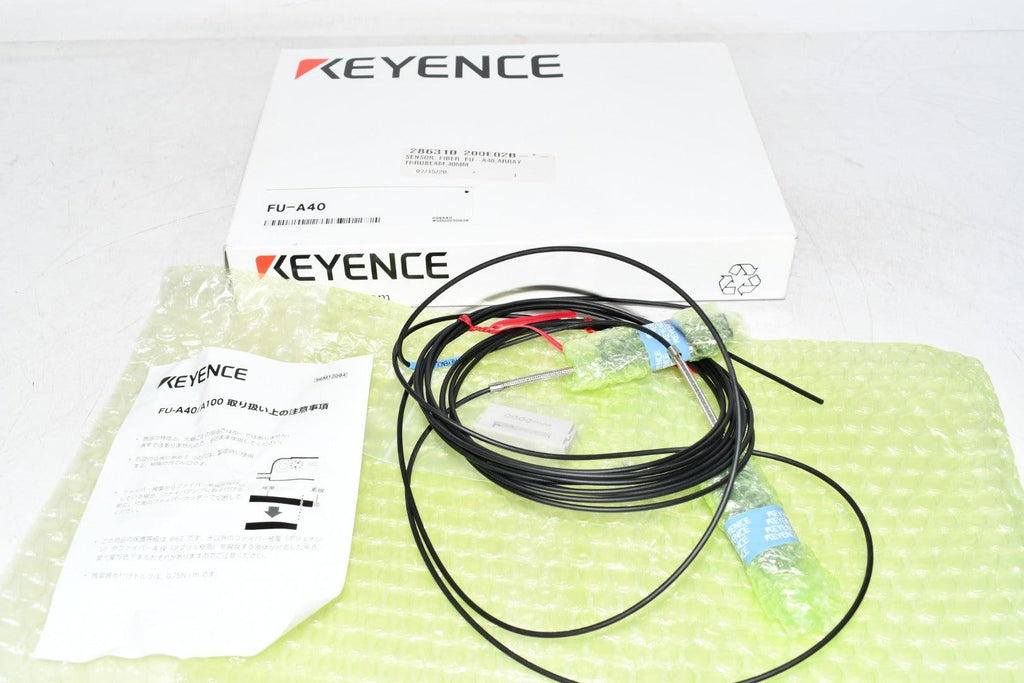 NEW Keyence FU-A40 PHOTOELECTRIC SENSOR ARRAY THRUBEAM 40 MM 1.57 INCH