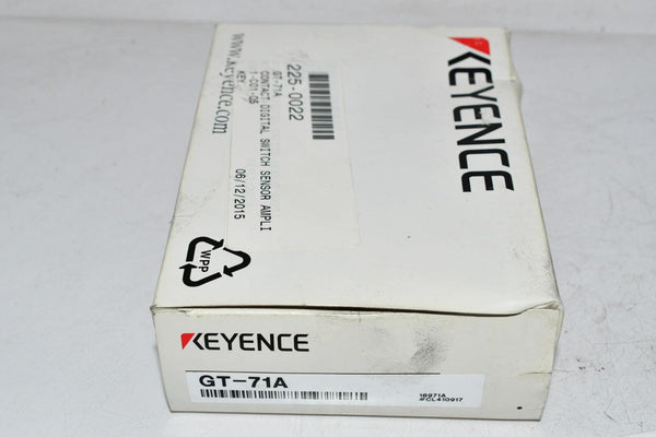 NEW Keyence GT-71A Amplifier Unit, DIN Rail Type, NPN – VB Industrial ...