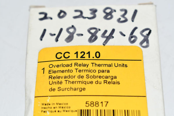 NEW SQUARE D Thermal Unit: 20 Trip Class, CC121.0 – VB Industrial Supply