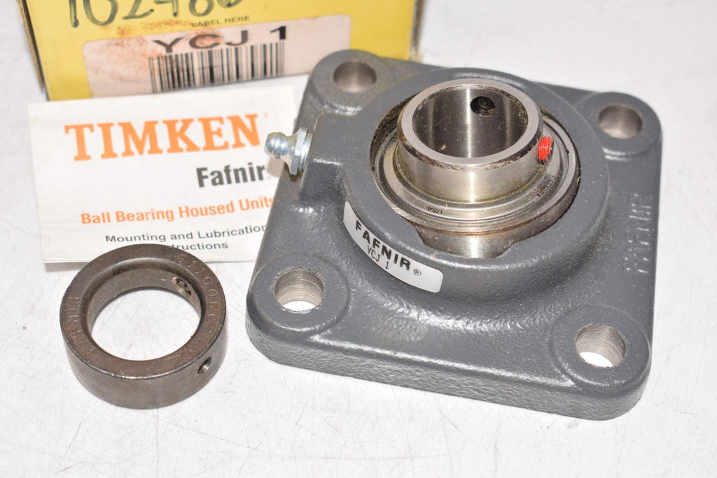 NEW TIMKEN FAFNIR YCJ1 YCJ-1 4 Bolt Flange Mount Bearing