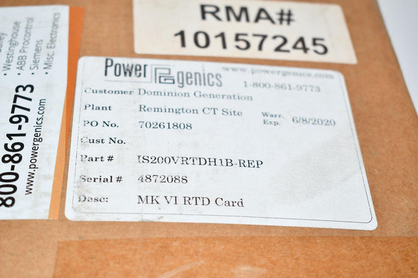 Remanufactured GE IS200VRTDH1B Gas And Steam Turbine Management Mark V