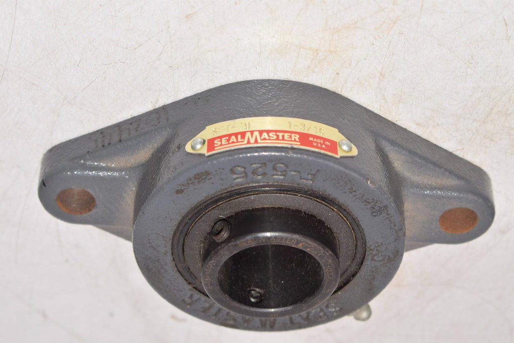 Sealmaster SFT-19 1-3/16'' 2 Bolt Flange Bearing Set Screw Gold Line ...