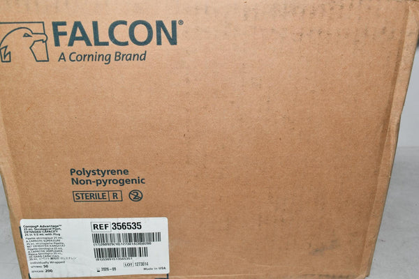 (100) CORNING 356535 Falcon Polystyrene Serological Pipet, Sterile, 25 ...