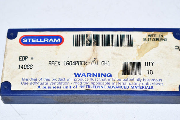 (3) NEW Stellram APEX 1604PDFR-701 Grade: GH1 Carbide Inserts Indexabl ...