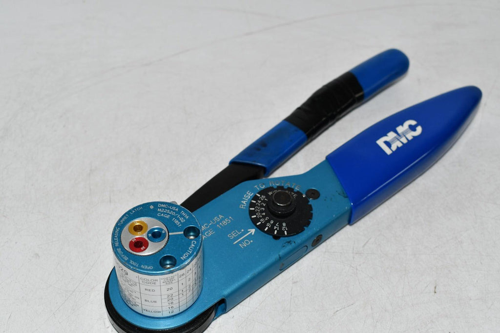 DMC Daniels AF8 Crimping Crimp Tool M22520/1-01 M22520/1-02 TH1A Turret Head Condition_Used