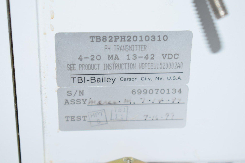 ABB TBI-Bailey Advantage Series TB82 Conductivity Transmitter TB82PH20 ...