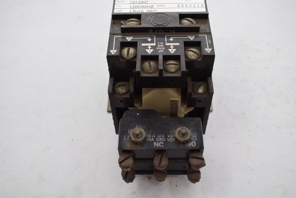 Agastat 7012AC Timer Relay 1.5 to 15 Sec W/ Contactor – VB Industrial ...