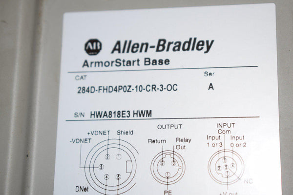 Allen-Bradley ArmorStart Base & Control Module, 284D-FHD4P0Z-10-CR-3-O ...