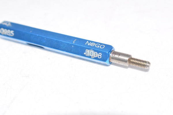 American Machinist 4-48 UNF 3B Thread Plug Gage Assembly GO .0985 x NO ...