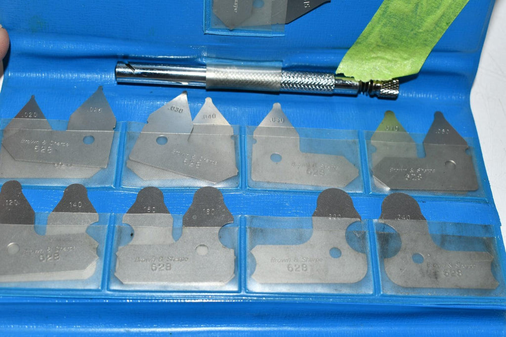 Brown & Sharpe No. 628, Machinist Radius Gage Set – VB Industrial Supply