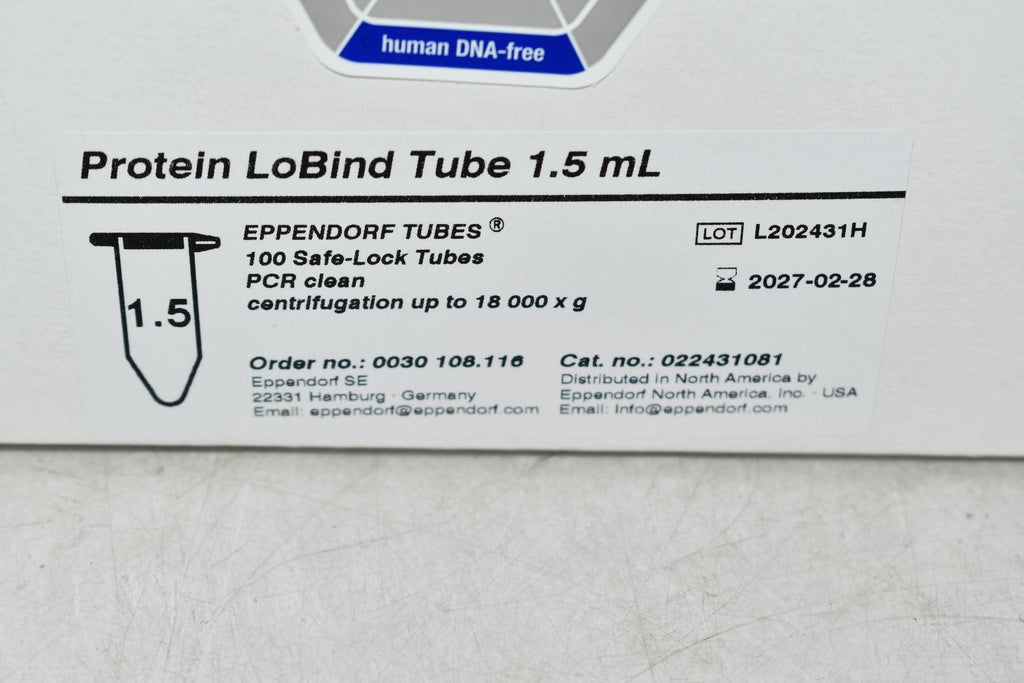 Case of 100 NEW Eppendorf 022431081 LoBind Microcentrifuge Tubes ...