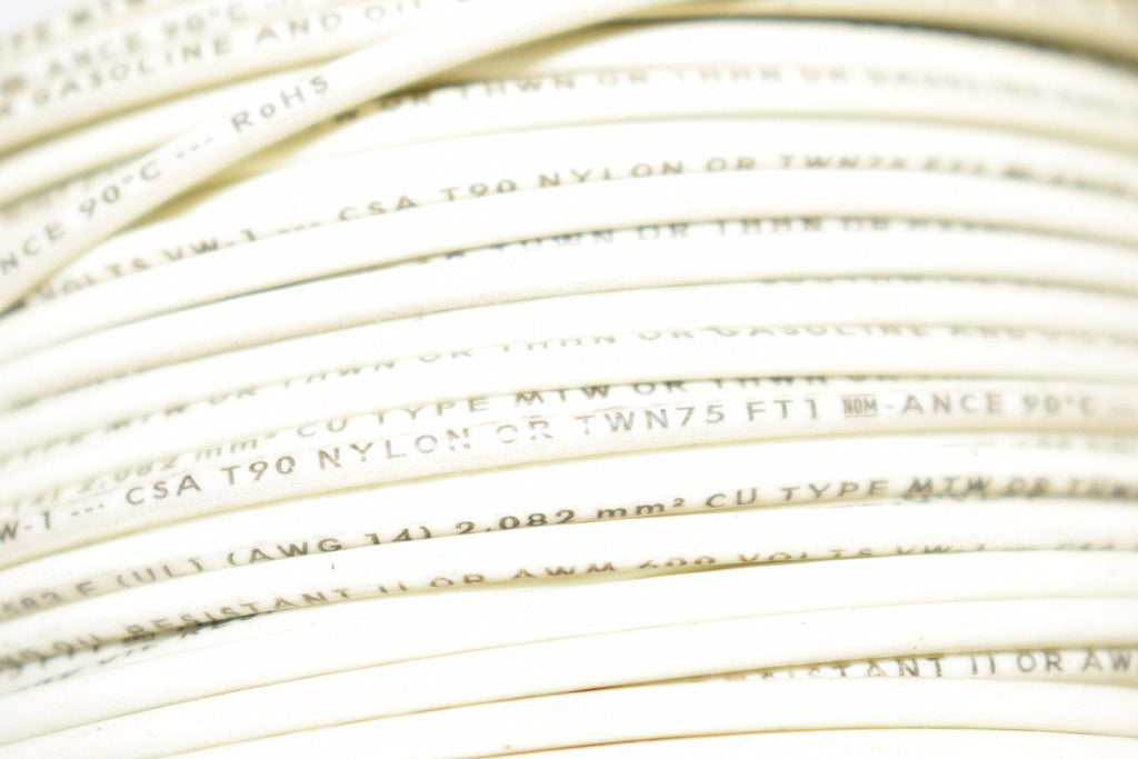 Cerro Wire TWN75 600V Insulated Wire - White