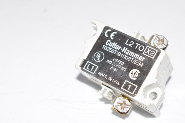 Cutler-Hammer 10250T/91000T/E34 Push Button Contact Block Switch – VB ...