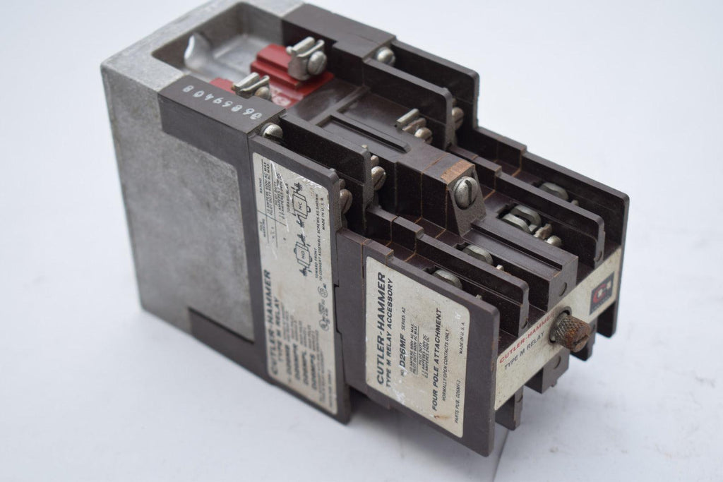 Eaton Cutler-Hammer D26MB Type M Relay w/ D26MF Relay Accessory – VB ...
