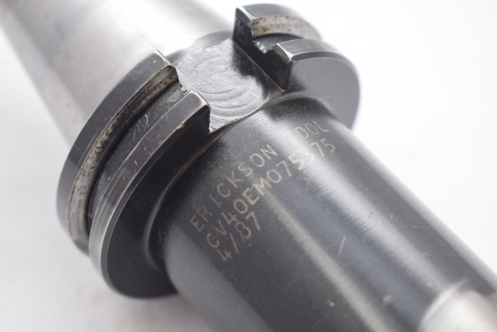 Erickson Tool CV40EM075375 Cat40 End Mill Tool Holder 4/87 3/4'' 0.750 ...