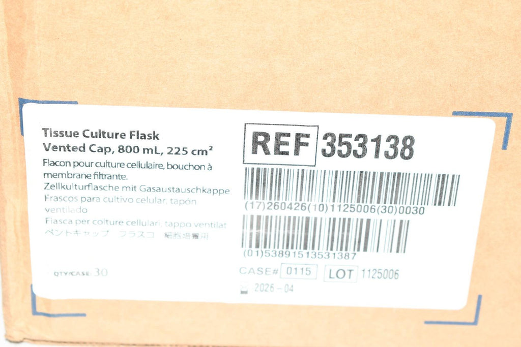 Falcon 353139 225cm Rectangular Canted Neck Cell Culture Flask with P ...