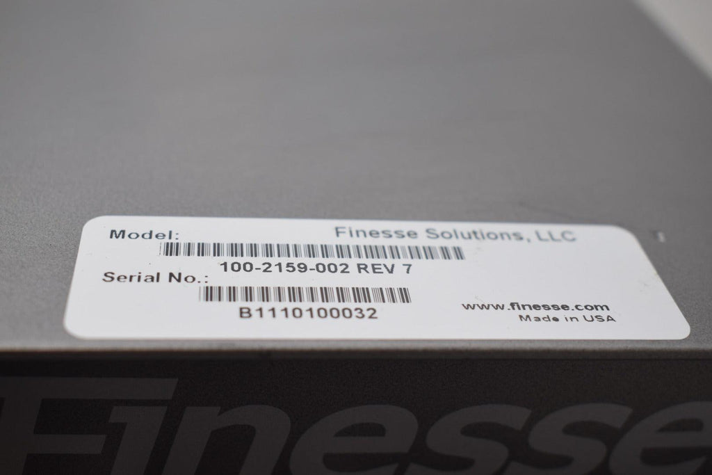 FINESSE SOLUTIONS 100-2159-002 Manifold 4x Brooks Delta Smart Mass Flo ...