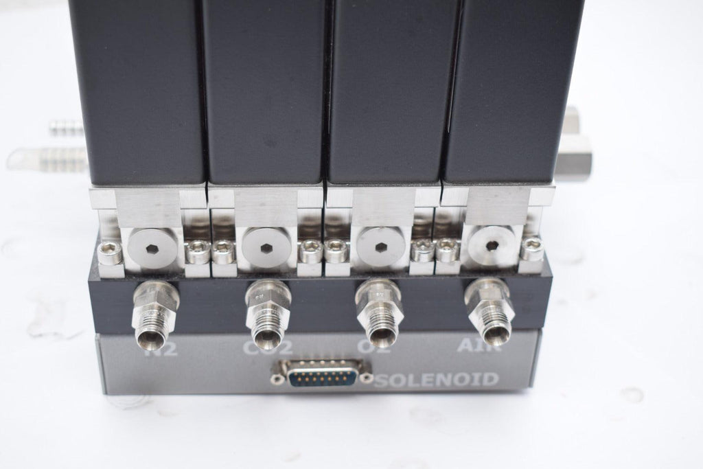 FINESSE SOLUTIONS 100-2159-002 Manifold 4x Brooks Delta Smart Mass Flo ...