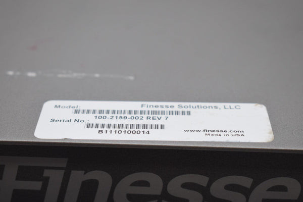 FINESSE SOLUTIONS 100-2159-002 Manifold w/ Brooks Delta Mass Flow Cont ...