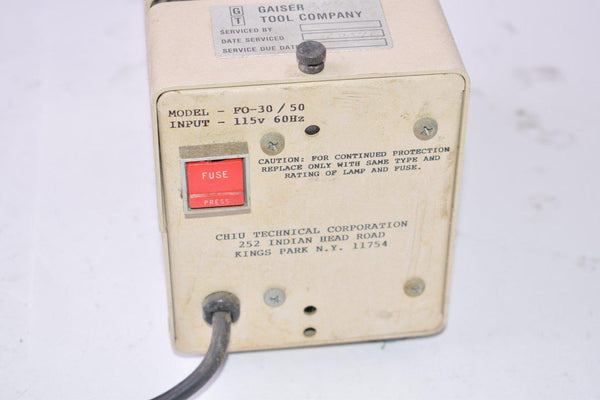 Gaiser Tool Co Fiber Optic Light Model: F0-30/50 - Tested Working