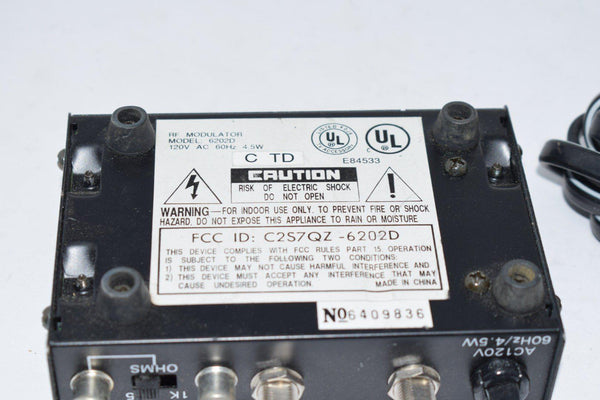 GC Electronics RF Modulator Model: 6202D – VB Industrial Supply