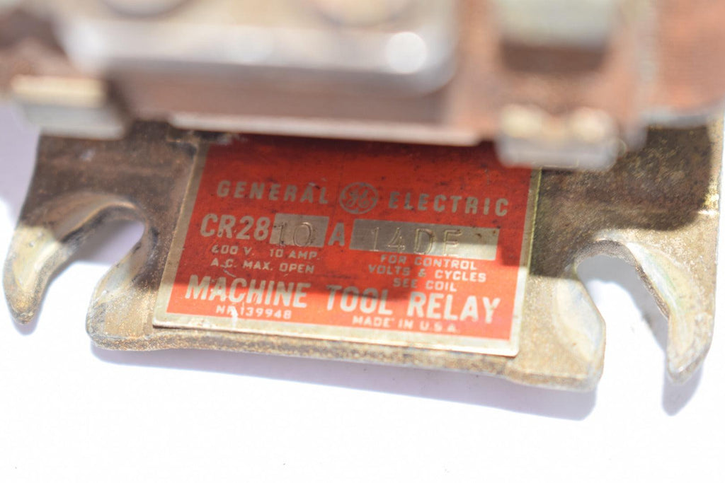 GE General Electric CR2810A14DE Machine Tool Relay Switch