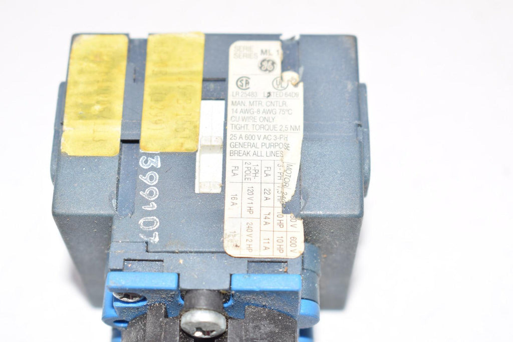 General Electric ML 1 Manual Motor Controller Switch 25A 600VAC 3 PH ...