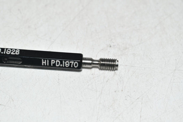 Ideal Thread Gage 12-28 UNF-2B Thread Plug Gage GO/NO GO .1928 No Go ...