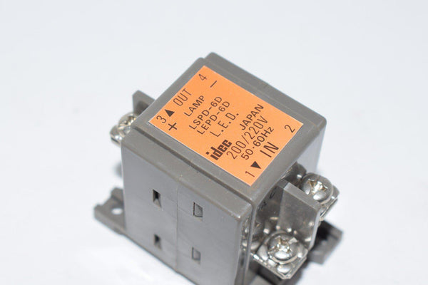 IDEC LSPD-6D LED Contactor Lamp 200/220V – VB Industrial Supply