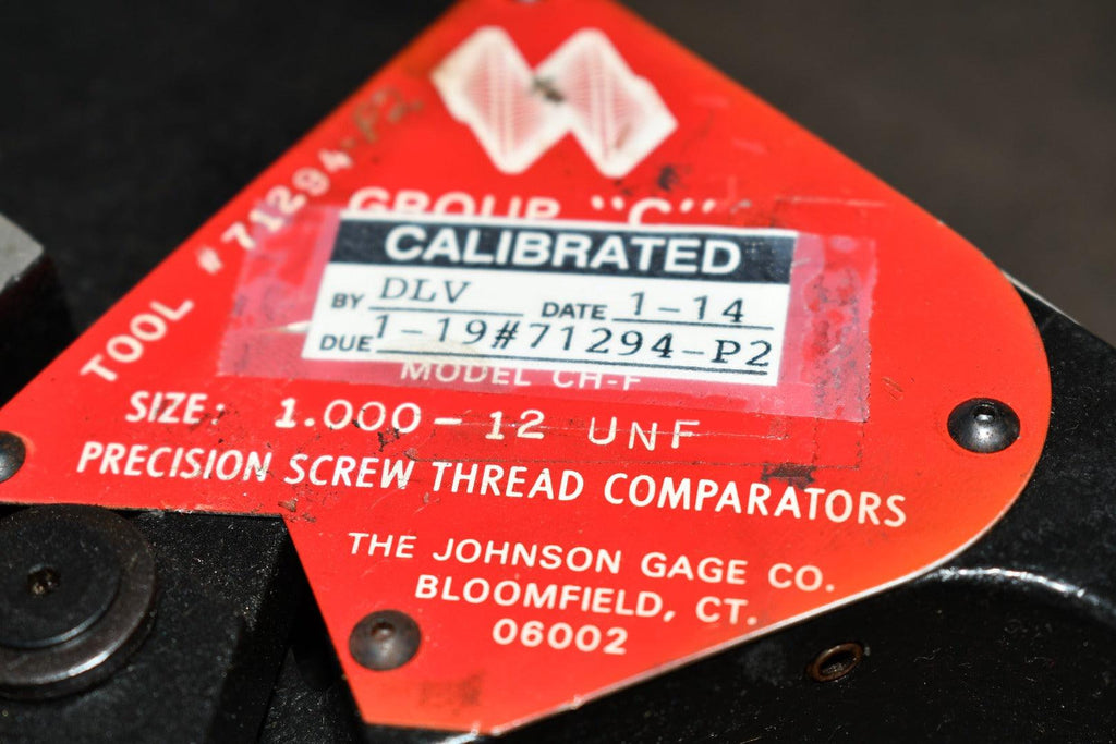 Johnson Gage 1.000-12 UNF-3A Digital External Thread Gaging Comparator ...