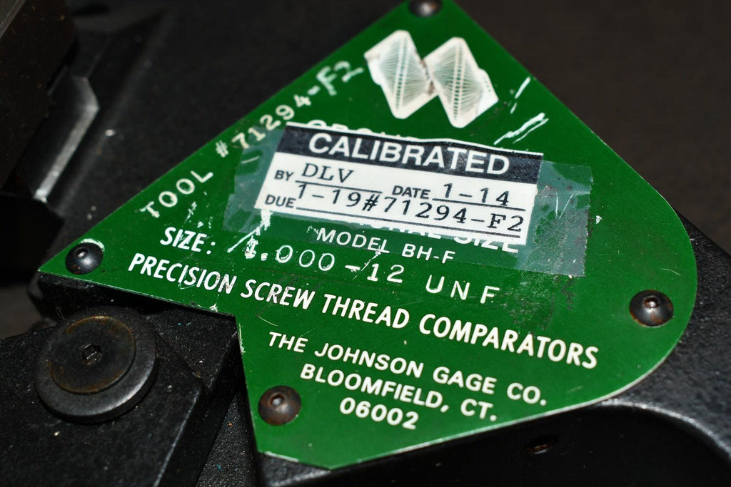 Johnson Gage 1.000-12 UNF-3A Digital External Thread Gaging Comparator ...