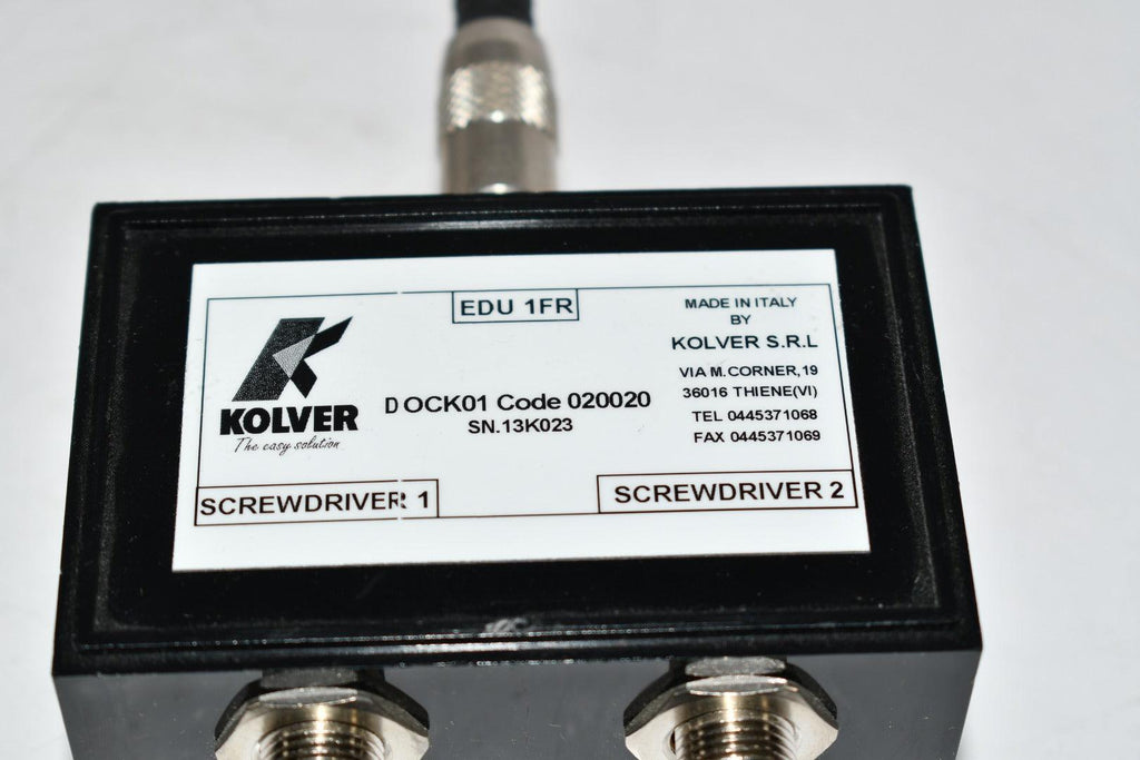 Kolver DOCK01 Dual Output Docking Station for EDU1FR w/ 1 Connector Ca