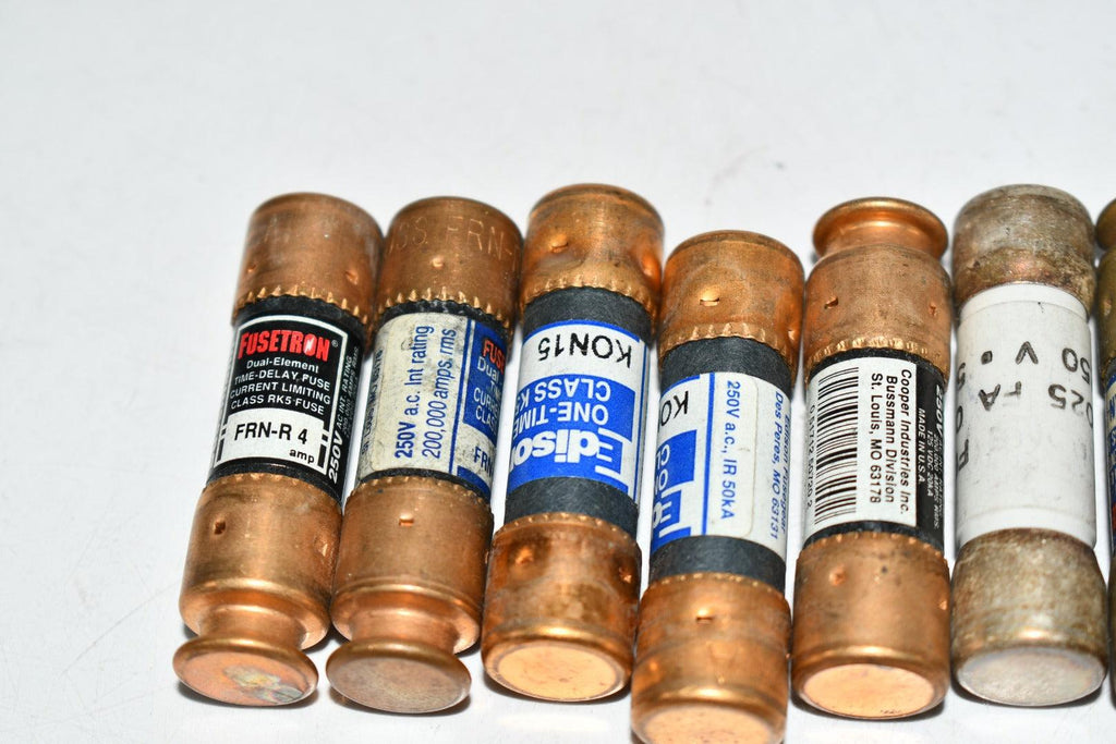 Large Lot of NEW & Used Vintage Fuses Edison Bussmann Fusetron & Other ...