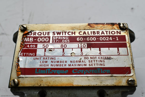 Limitorque SMB-000 Torque Switch Calibration Gear Box Assembly – VB ...