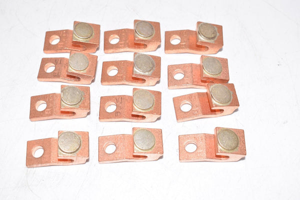 Lot of 12 NEW SQUARE D V1 COPPER Lugs, Contacts for Circuit Breaker Sw ...