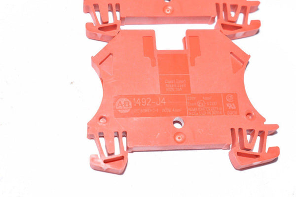 Lot of 2 NEW Allen Bradley 1492-J4 Terminal Blocks - Red – VB ...