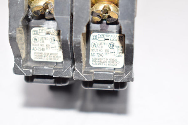 Lot of 2 Square D Circuit Breaker Switches 30Amp 10 kA 120/240V AD-724