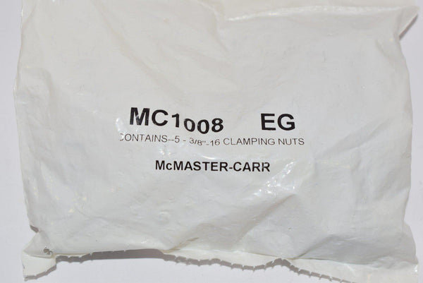 Lot of 5 NEW McMaster-Carr MC1008 EG 3/8''-16 Clamping Nuts with Sprin ...