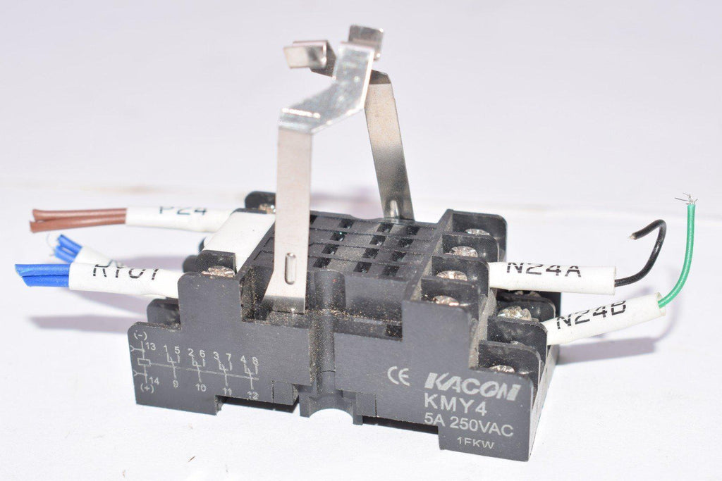 Lot of 7 KACON KMY4, 5A, 250VAC, 1FKW, Plug In Relay Sockets – VB ...