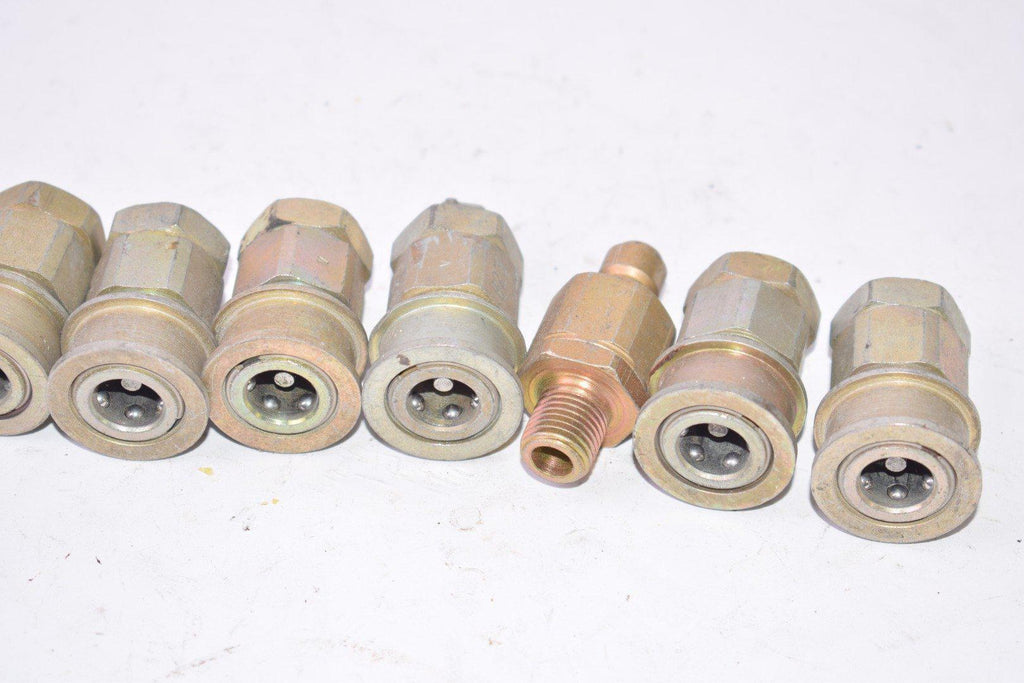Lot of 9 Snap-Tite Quick Connect Coupling, Plug Fittings
