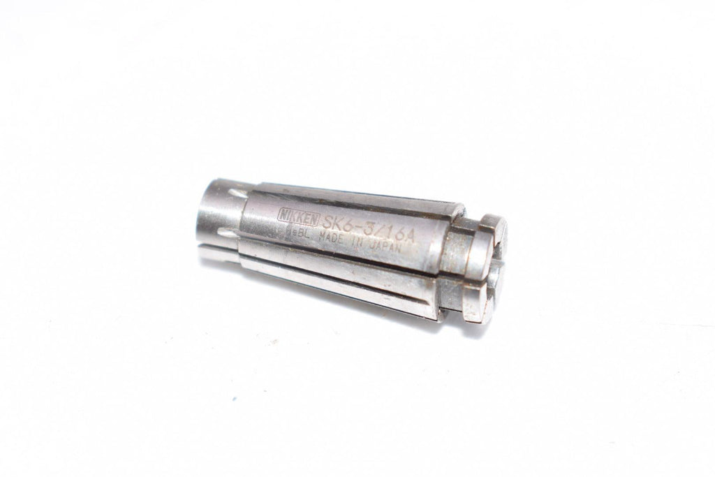 LYNDEX NIKKEN SK6-3/16A Collet Round Face, 3/16 in Max. Body Dia., 0.9 ...